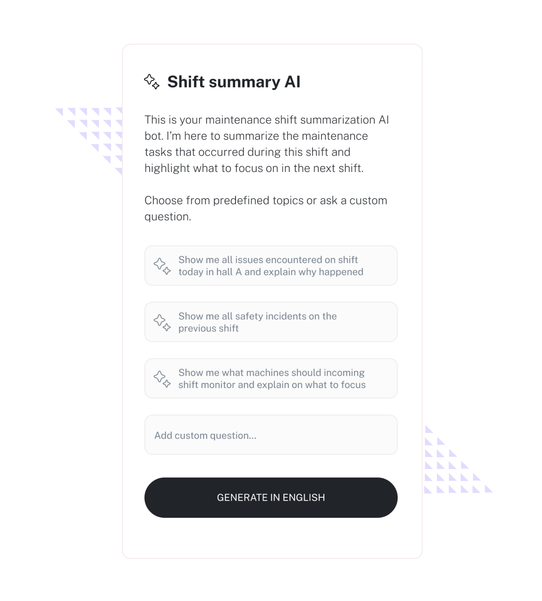 Pulsar Solutions - Your industrial maintenance AI partner